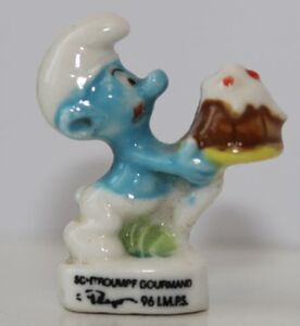 Meal Toy: Schtroumpf gourmand (Fèves, France) (The Smurfs) Col:ALC-1996 ...