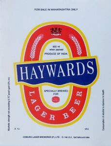 Drink Label: Haywards Lager Beer (Doburg Lager Breweries, India ...