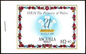 Stamp: H.R.H. The Princess of Wales 21st Birthday Booklet (Anguilla ...