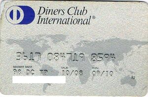 Bank Card: Diners Club International (Diners Club Polska, PolandCol:PL ...