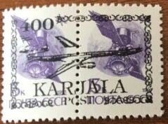 Stamp: Aircraft (Russia, Karelia: Illegal Stamps(_Overprint : Overprint ...
