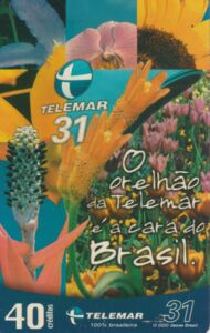 Cartão Telefónico: O Orelhão Telemar É A Cara... - Flores - 0559 - N 4. ...