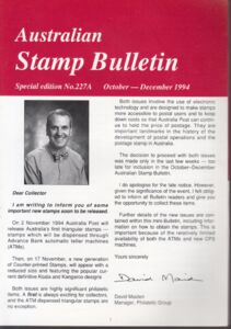 Magazine: Triangular ATM Stamps | Counter-printed Stamps (AustraliaCol ...