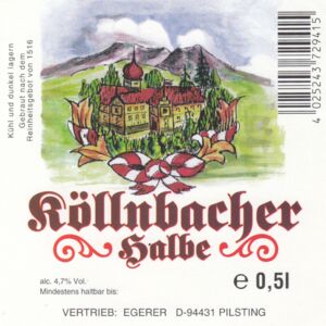 Drink Label: Kölnbacher Halbe (Egererbräu Grossköllnbach, Germany ...