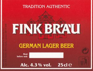 Drink Label: Finkbräu (Mauritius Brauerei Zwickau GmbH, Germany ...