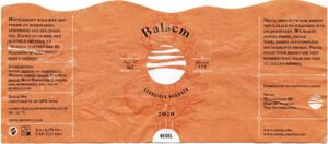 Drink Label: Balsem 2020 (Nevel Artisan Ales, NetherlandsCol:NL-BEER-025271