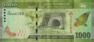 Banknote: 1,000 Rupees (Sri Lanka(2010-2022 Issue) Wor:P-127d.3