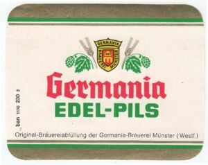 Drink Label: Germania Edel-Pils (Germania Brauerei F. Dieninghoff ...