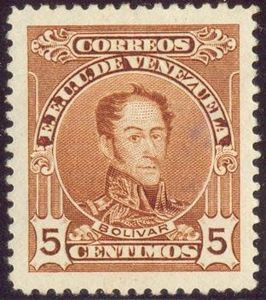 Stamp: Simón Bolívar (Venezuela(Simón Bolívar - Different Frames) Mi:VE 105A,Sn:VE 269,Yt:VE 144 ...