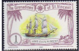 Stamp: HMS „Experiment" (Grenadines of St. Vincent(Ships) Mi:VC-GR 223 ...