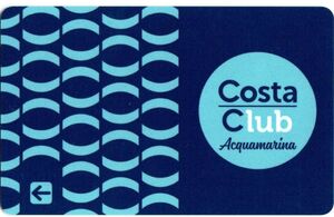 Hotel Card: Costa Firenze - Costa Club - Acquamarina - Italian Text ...