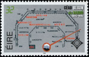 Stamp: Traditional Radio Dial (Ireland(100 Years of Radio) Mi:IE 903,Sn ...