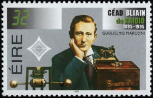 Stamp: Guglielmo Marconi (1874-1937) and Transmitter (Ireland(100 Years ...