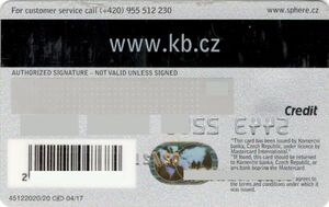 Bank Card: KB - Sphere VIP (Pyramids of Giza) (Komerční Banka (KB ...
