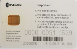 Functional Card: Dolce by Romtelecom. NDS (TV Access, Romania(Dolce ...