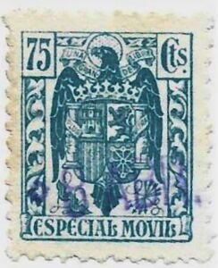Stamp: Especial Movil (State coat of arms) (Spain: Revenue Stamps ...