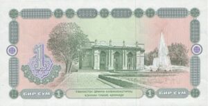 Banknote: 1 Som (Uzbekistan(1994-2019 Issue) Wor:P-73a.1