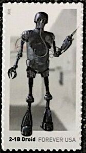 Stamp: 2-1B Droid (United States of America(Star Wars Droids (2021)) Mi ...