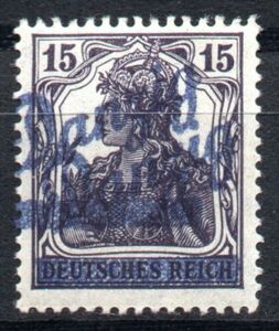 Stamp: Germania (Free City of Danzig(Danzig overprints on early German ...