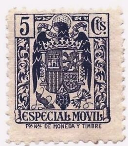 Stamp: Especial Movil (State coat of arms) (Spain: Revenue Stamps ...