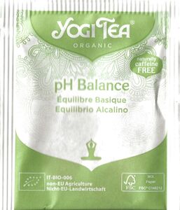 Tea Bag: PH Balance, EU organic farming logo, T07 (Yogi Tea, Germany ...