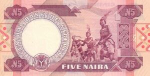 Banknote: 5 Naira (Nigeria(1984-2022 Issue) Wor:P-24c.1.2