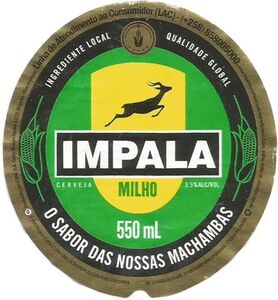 Drink Label: Impala (Cervejas de Mocambique, S.A., MozambiqueCol:MZ ...