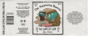 Drink Label: Beardfish Dry Stout (Brouwerij De Kromme Haring ...