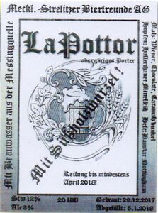 Drink Label: La Pottor (Meckl.-Strelitzer Bierfreunde AG, Germany ...