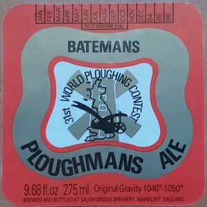 Drink Label: Batemans Ploughmans Ale (George Bateman & Son Ltd., United ...