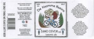 Drink Label: Sand Diver 2.0 - Isotonic ale (Brouwerij De Kromme Haring ...