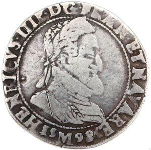 Coin: ½ Franc (Henri IV. M - Toulouse) (France) (1589~1610 - Henry IV)
