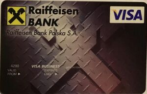 Bank Card: Visa (Raiffeisen Bank Polska S.A., PolandCol:PL-VI-0703