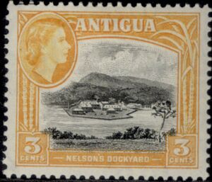 Stamp: Nelson's Dockyard (Antigua and Barbuda(Queen Elizabeth II ...