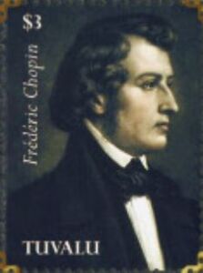 Stamp: Frédéric Chopin (Tuvalu(200th Birth Anniversary of Frédéric Chopin, 1810-1849) Mi:TV 1667