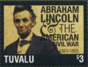 Stamp: Abraham Lincoln - The American Civil War (Tuvalu(Abraham Lincoln ...