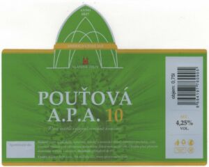 Drink Label: Pout'ová apa 10 (Klášterní pivovar Želiv, Czech ...