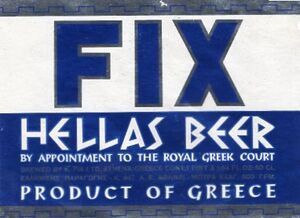 Drink Label: Fix Hellas Beer (FIX K. S.A., GreeceCol:GR-BEER-001127
