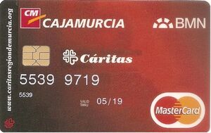 Bank Card: BMN Cáritas (Caja Murcia, SpainCol:ES-MC-0166.02 💳