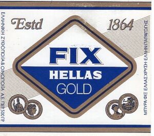 Drink Label: Fix Hellas Gold (Hellenic Brewing - Winnery S.A, GreeceCol ...