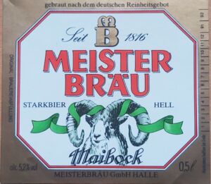 Drink Label: Meister Brau Maibock (Meisterbräu GmbH, Germany, Federal RepublicCol:DE-BEER-017246