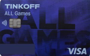 Bank Card: TINKOFF ALL Games (Tinkoff Credit Systems, RussiaCol:RU-VI-1495.06