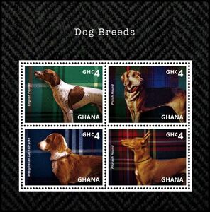 Stamp: Dog Breeds (Ghana) (Dog Breeds (2014)) Mi:GH 4412-4415KB,Sn:GH 2776