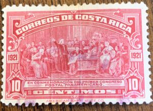 Stamp: Columbus Soliciting Aid from Isabella (Costa Rica(1st Pan ...
