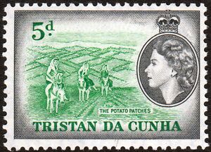 切手: Potato Patches (トリスタン・ダ・クーニャ(Queen Elizabeth II Definitive Issue ...