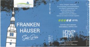 Drink Label: Franken Häuser pils (Heimathafen Erfurter Braumanufaktur ...