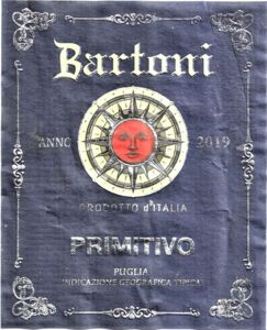 Drink Label: Bartoni Primitivo (Winery Bartoni, ItalyCol:IT-WINE-000159