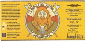 Drink Label: Rodulf De Viking - Honingtripel (Grutte Pier Brouwerij ...
