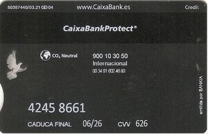 Bank Card: My Card (Caixabank, SpainCol:ES-VI-0926