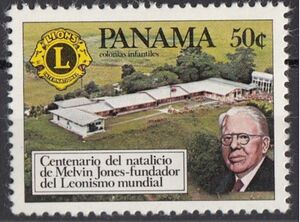 Stamp: Melvin Jones, founder of Lions International (Panama) (Melvin ...